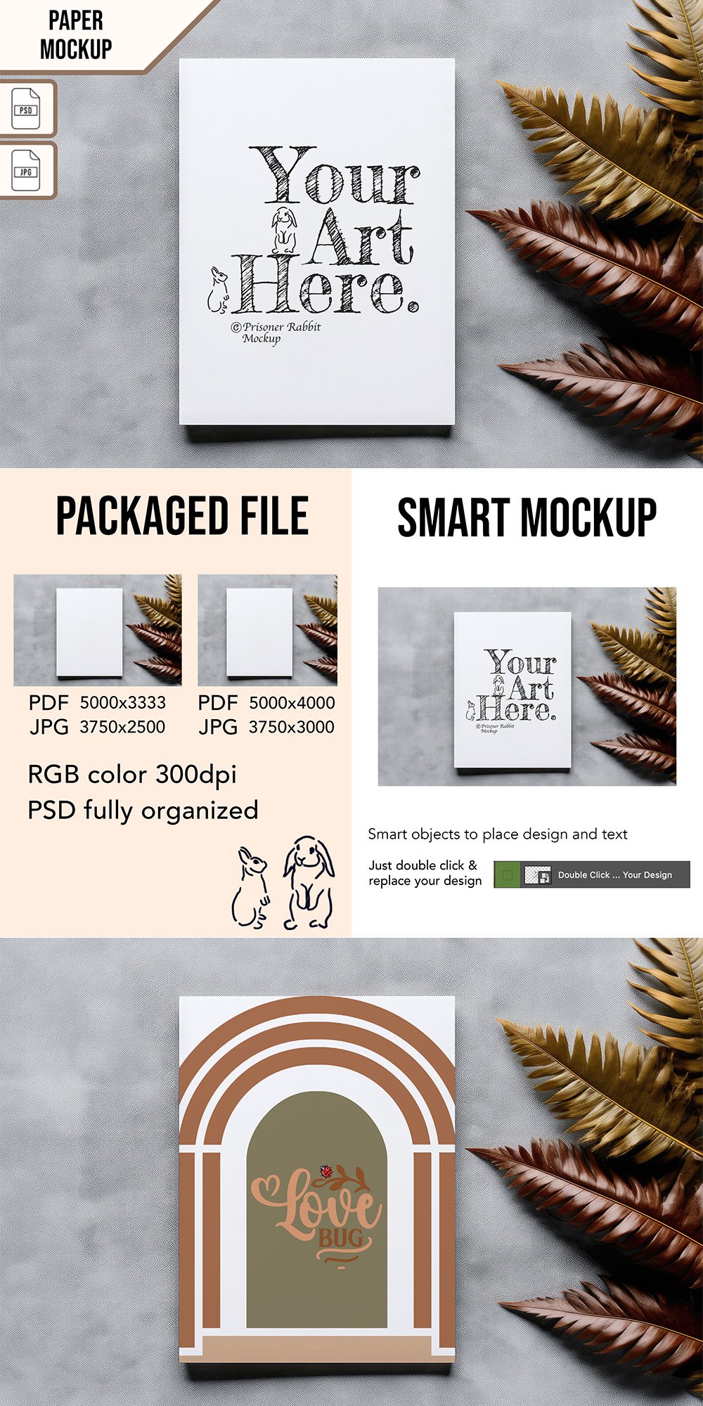 Sketch Pad Drawing Smart Mockup PSD & JPG Template (3048645)