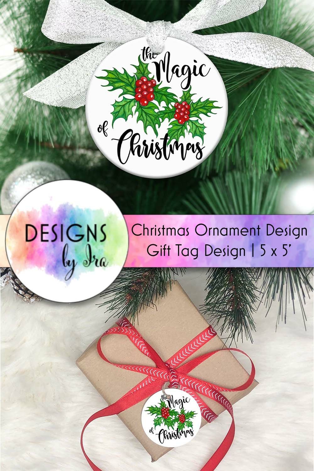The Magic of Christmas Ornament design