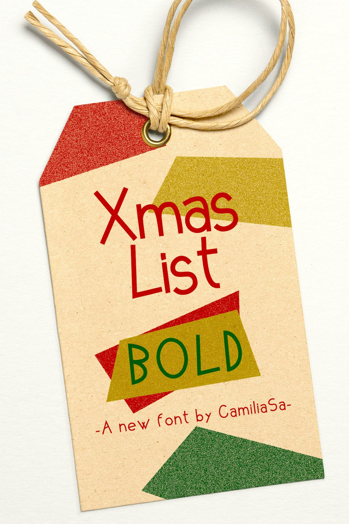 Xmas List Bold - A festive Christmas sans serif font