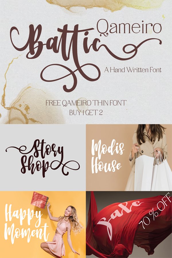 Battic Hand Written Font