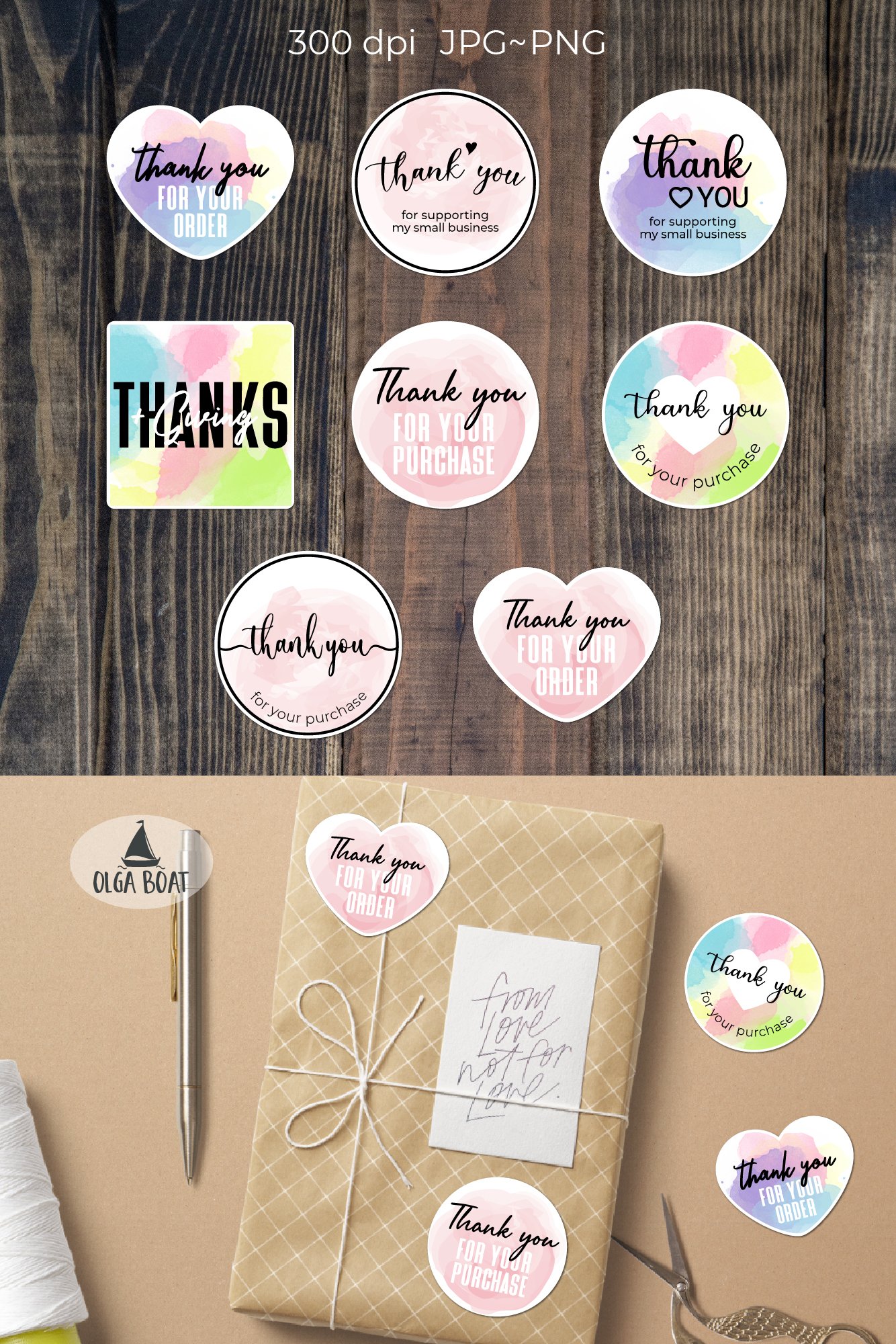 Packaging stickers pngs Thank you stickers Packing stickers