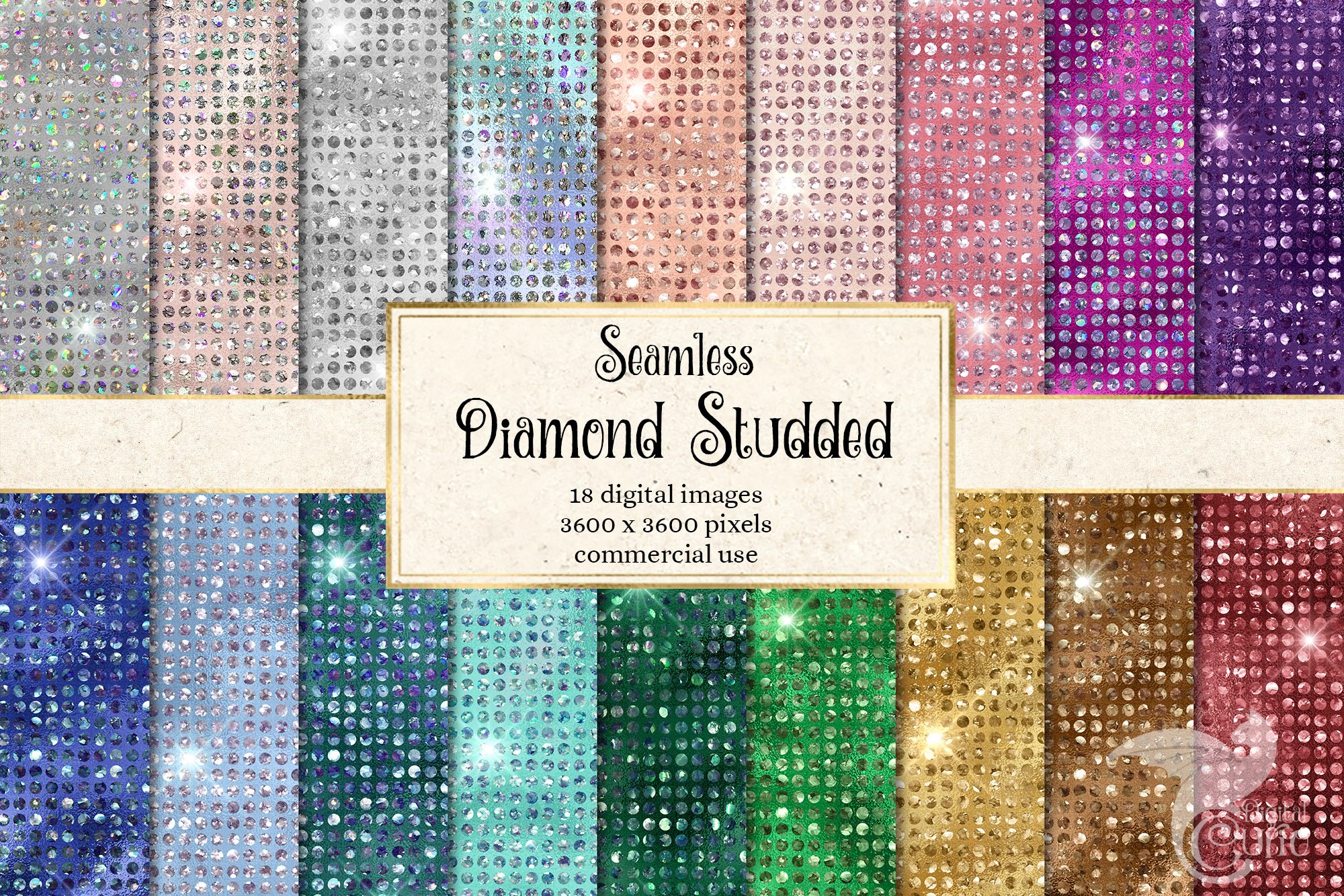 Diamond Studded Digital Paper