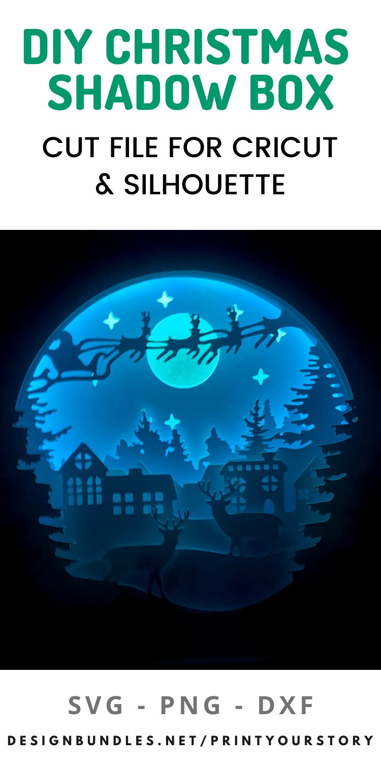 Christmas Shadow Box SVG