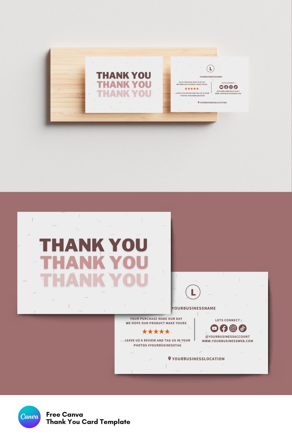 Thank You Card for Small Business | Canva Template
