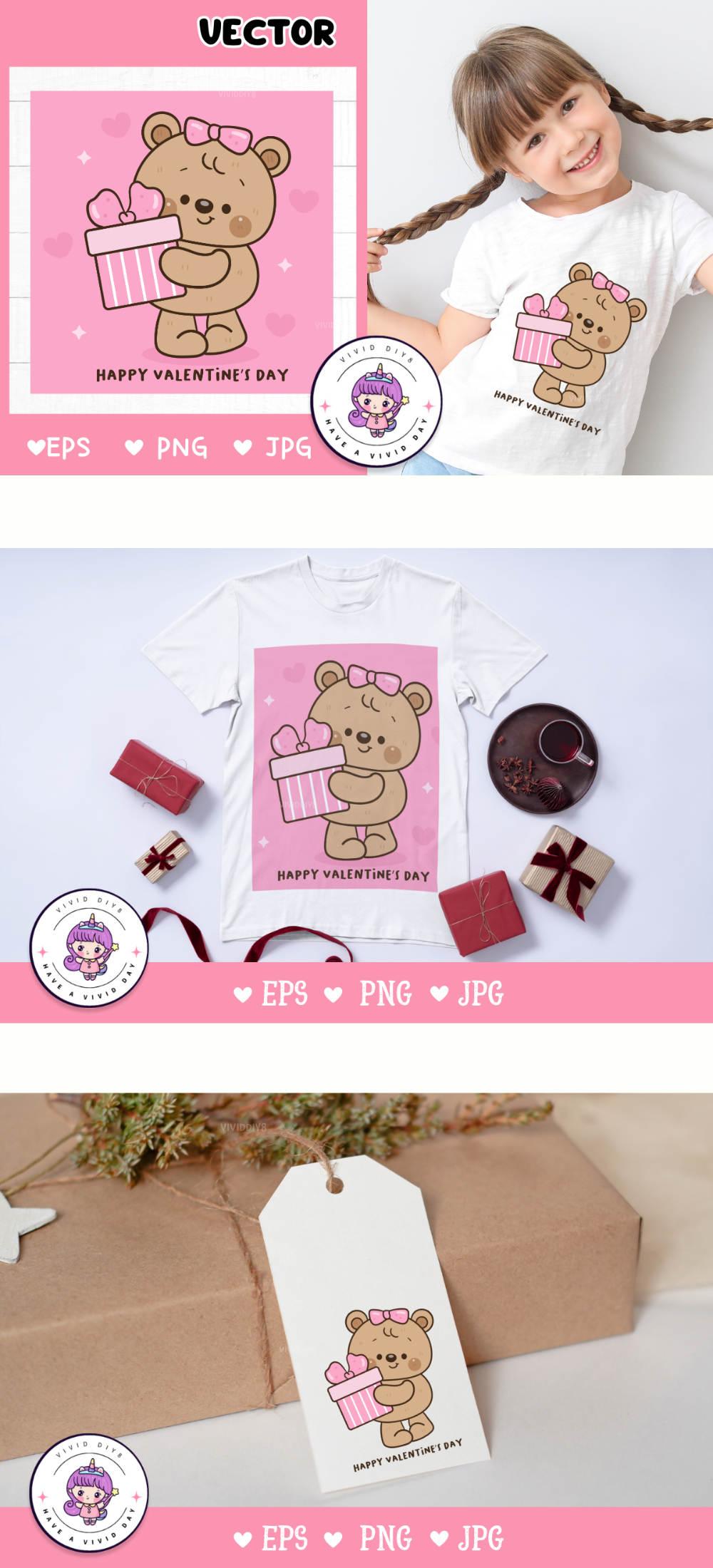 Valentine clip art: Cute teddy bear clipart kawaii animals