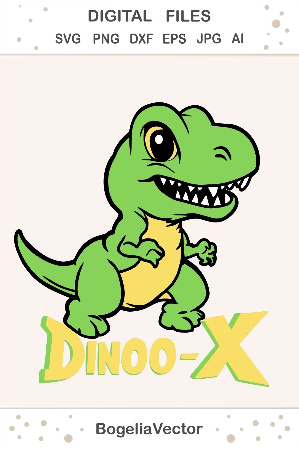 Dinosaur Svg cut file, Cute Dino Png