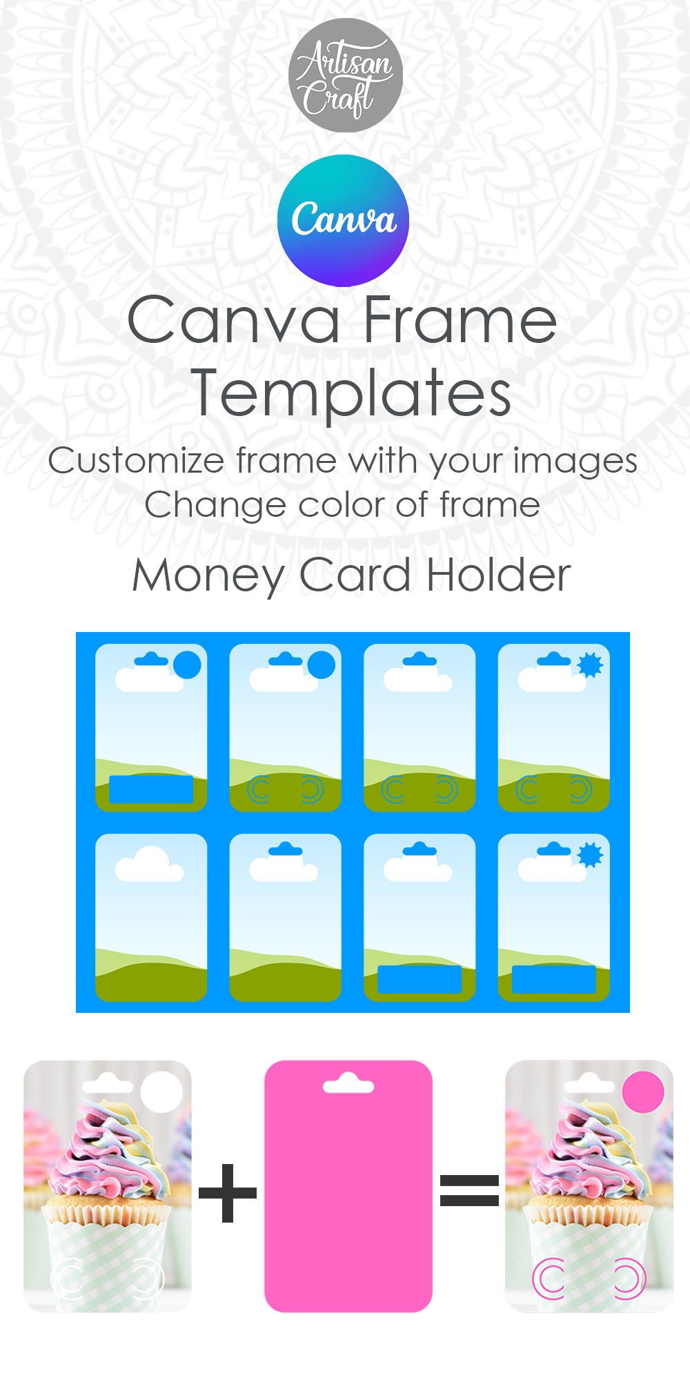 Money Holder Card, Editable Canva, Gift Card Template