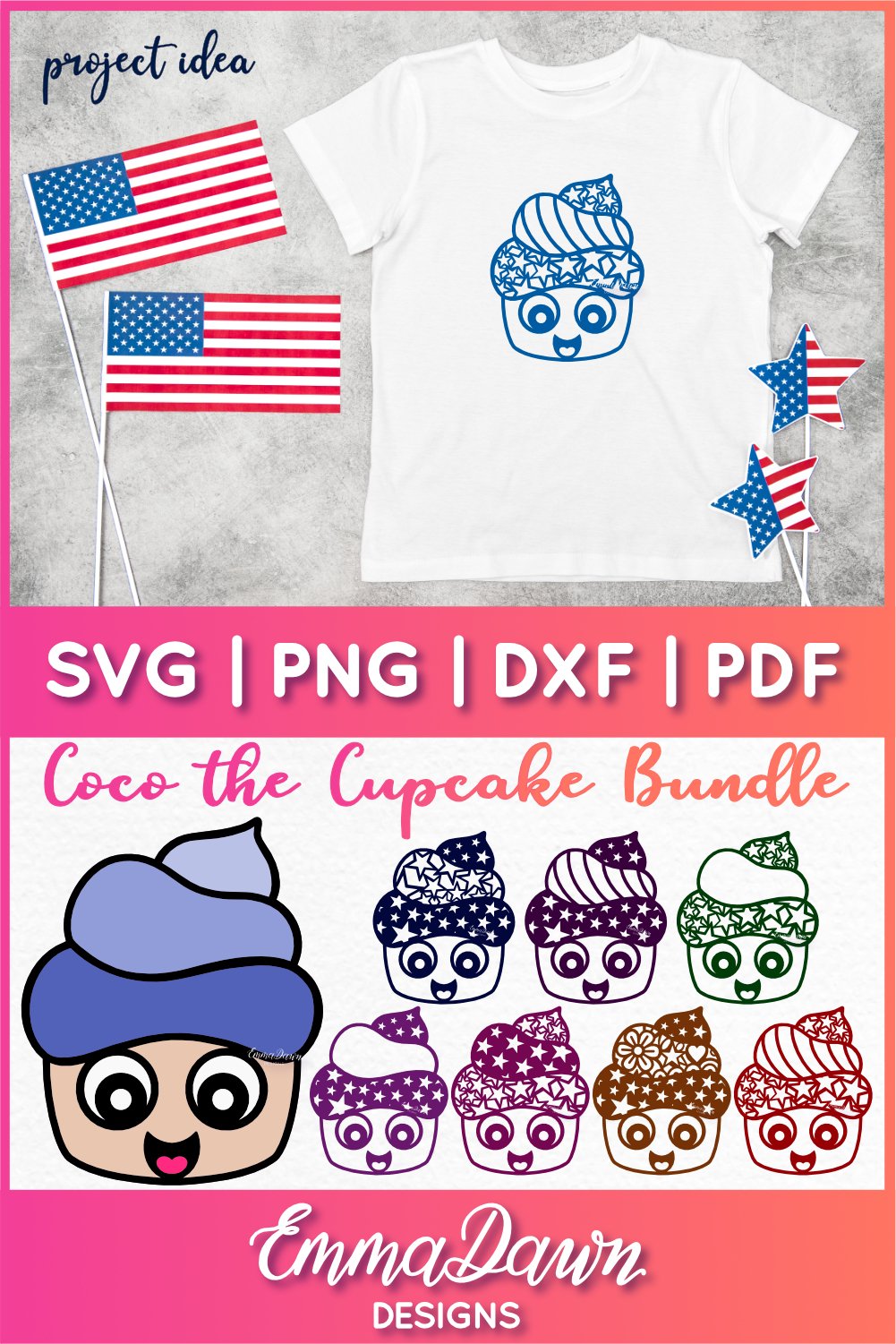 COCO THE CUPCAKE BUNDLE SVG