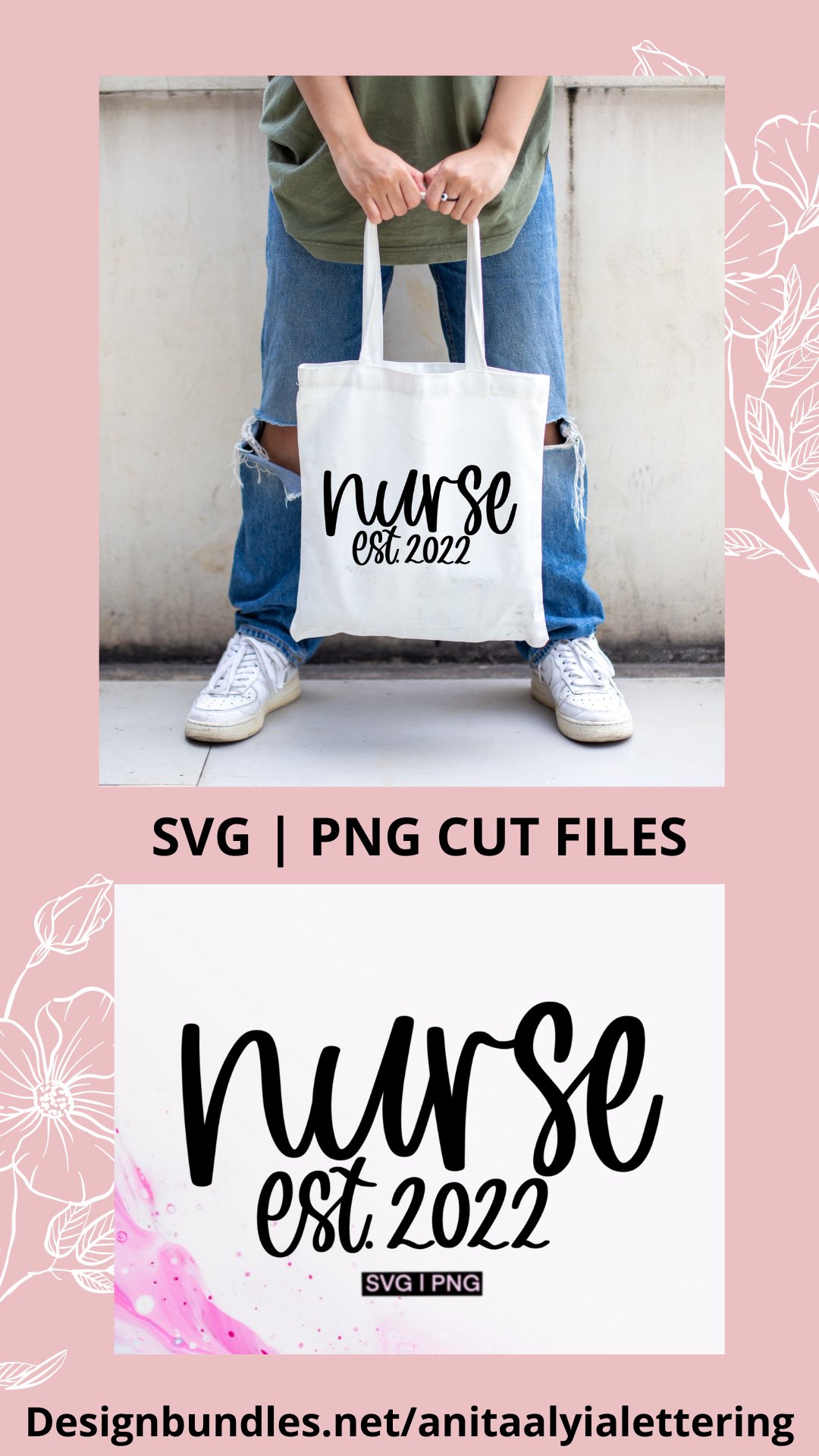 Nurse est 2022 SVG | Nursing school SVG (1233653) | SVGs | Design Bundles