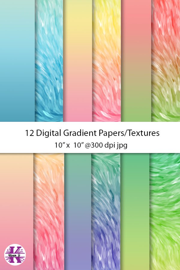 Gradient papers|textures (364431) | Backgrounds | Design Bundles
