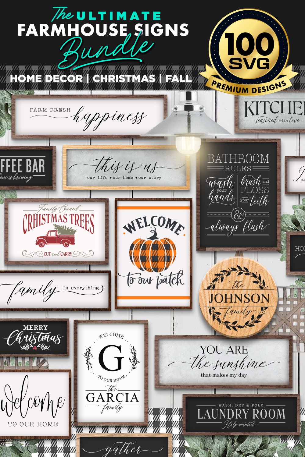 100 Farmhouse signs bundle All Occasion