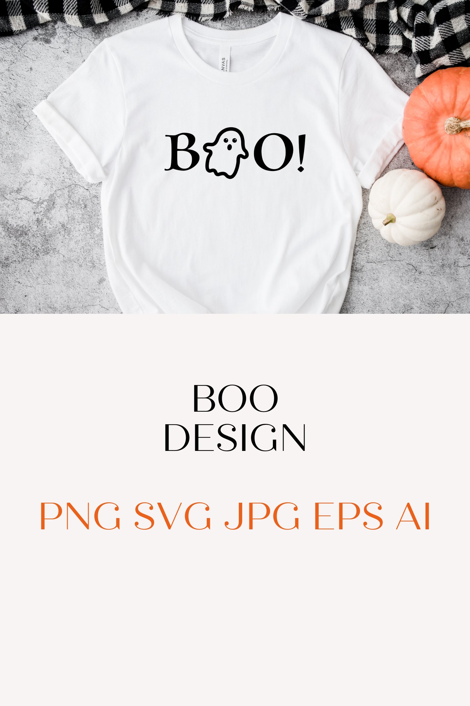 Boo Halloween Design for Sublimation