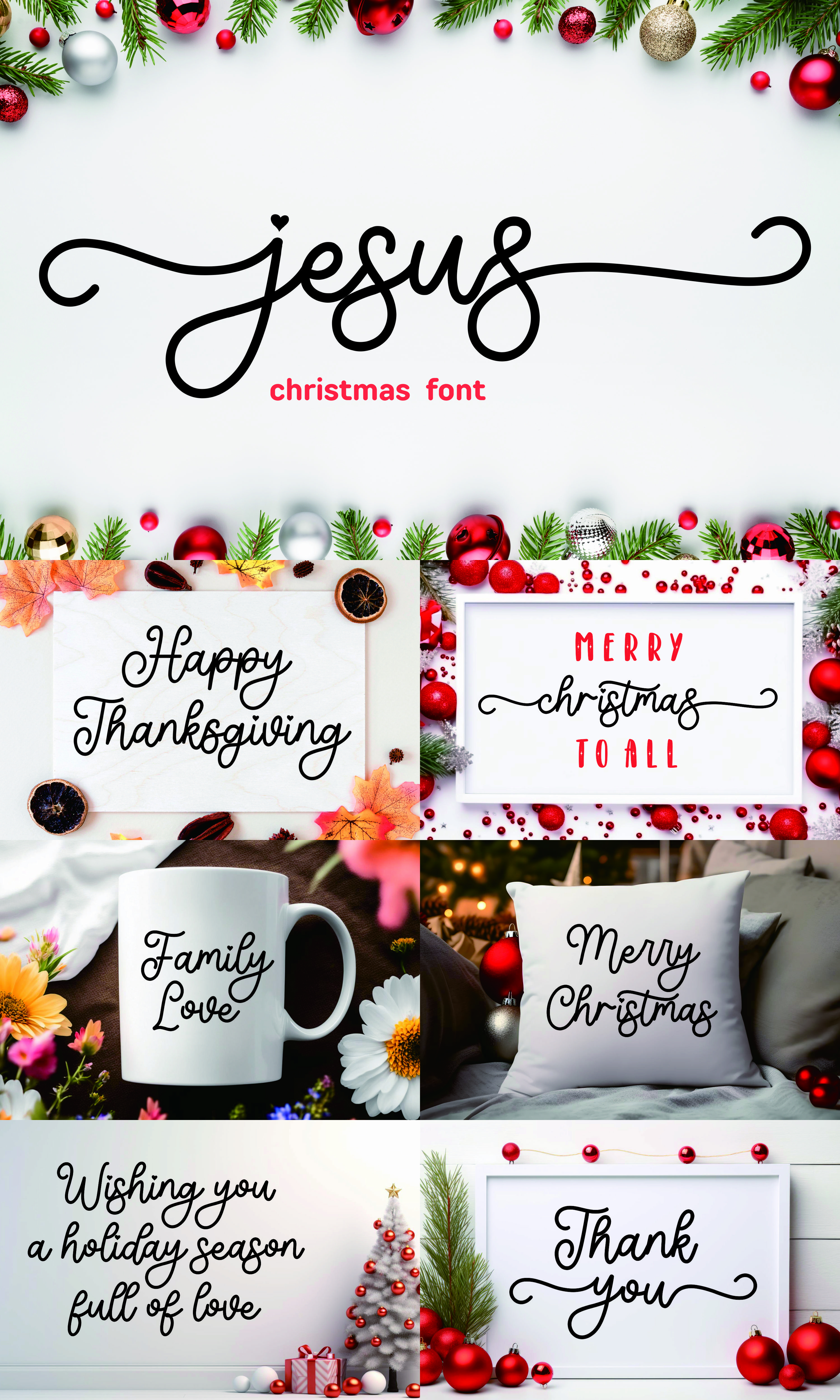 Jesus - Christmas Font
