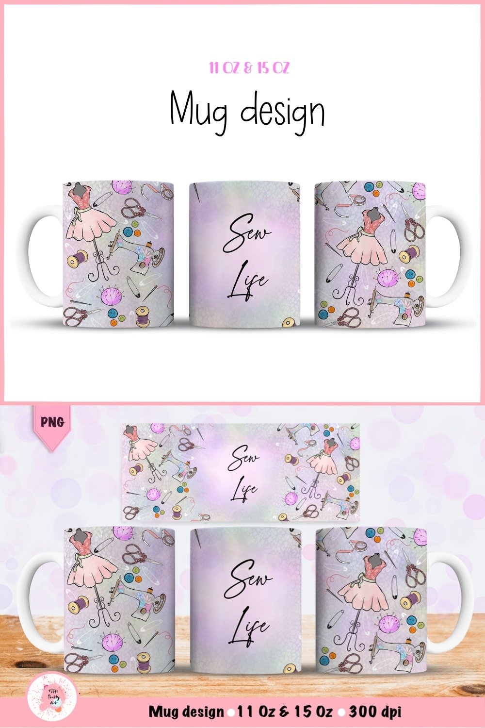 Mug Sublimation Sew Life Bundle