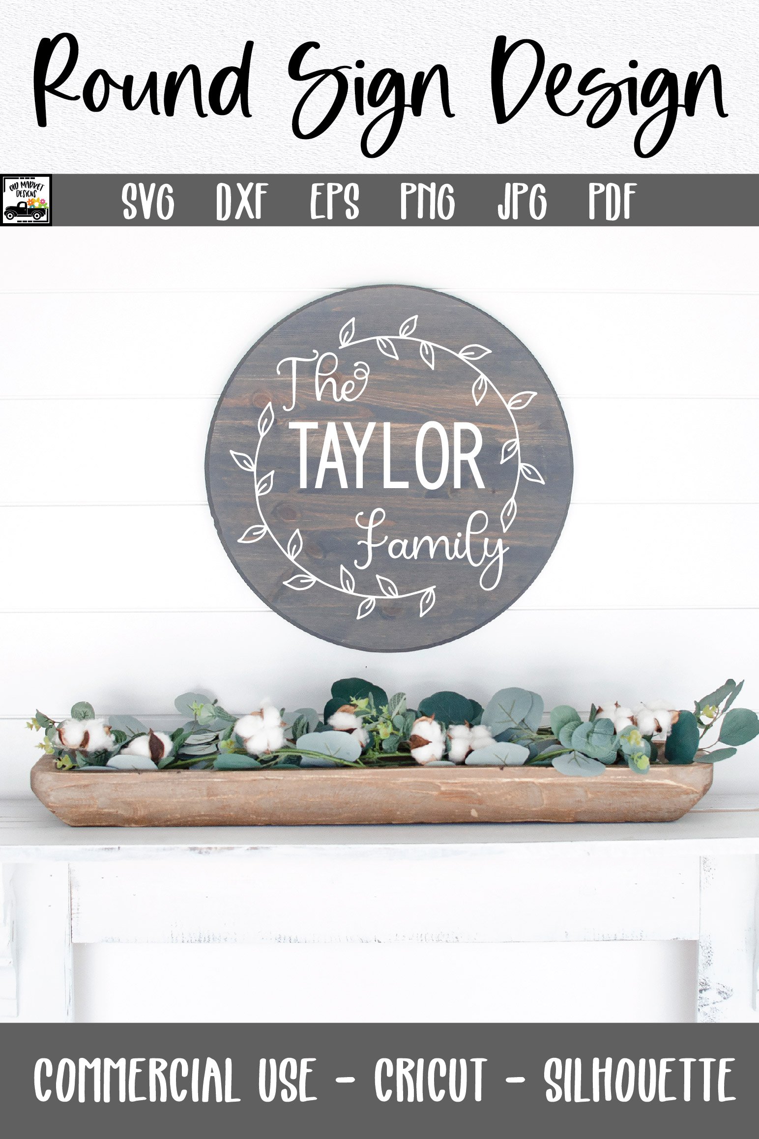 Family Name SVG File | Family Monogram Sign SVG (1372857)