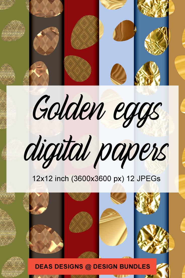 Golden eggs digital papers