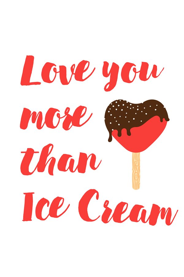 Positive poster with ice cream (833317)