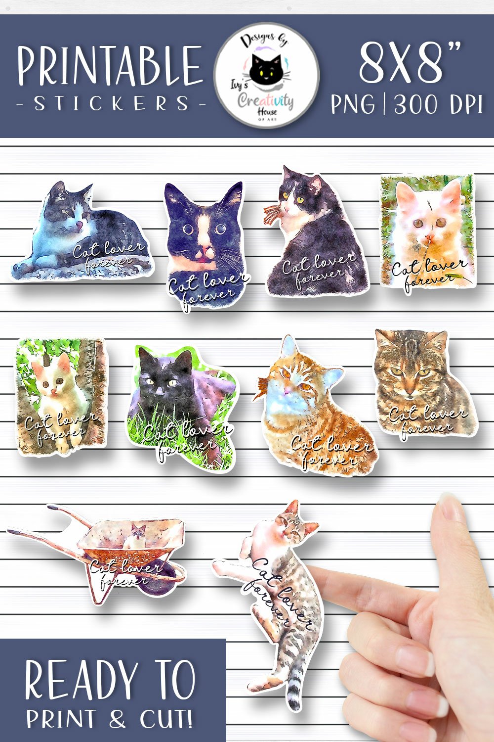 Cat Lover Sticker Pack | Cat Sticker Bundle