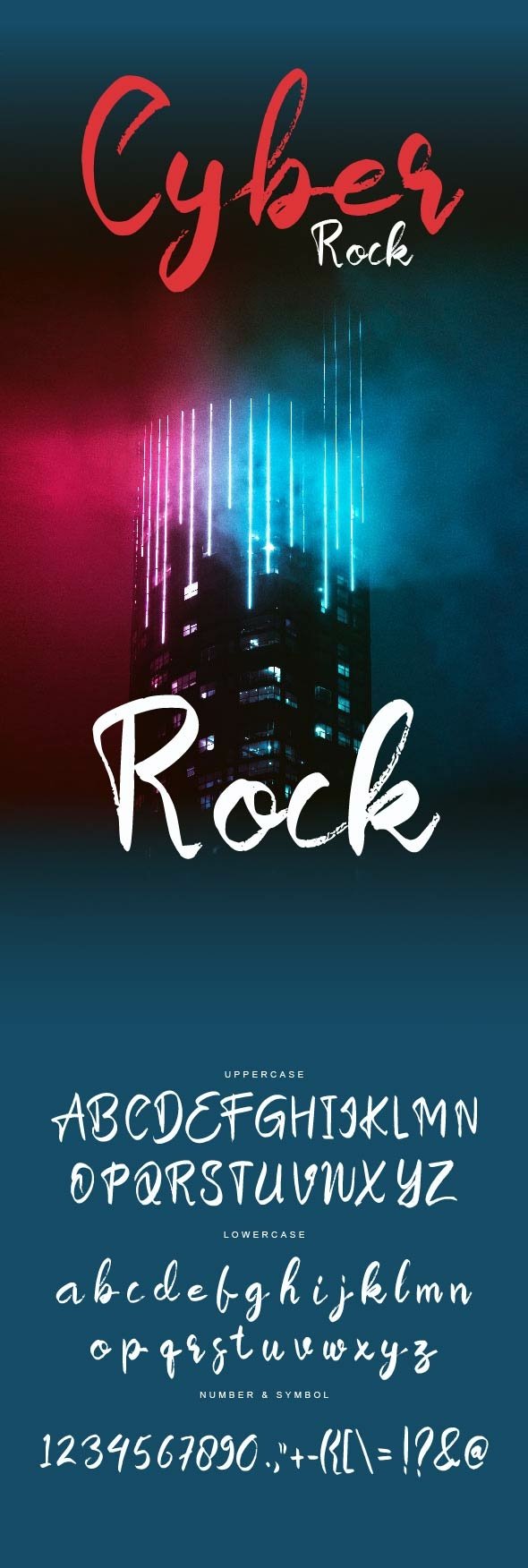 Cyber Rock Brush Script