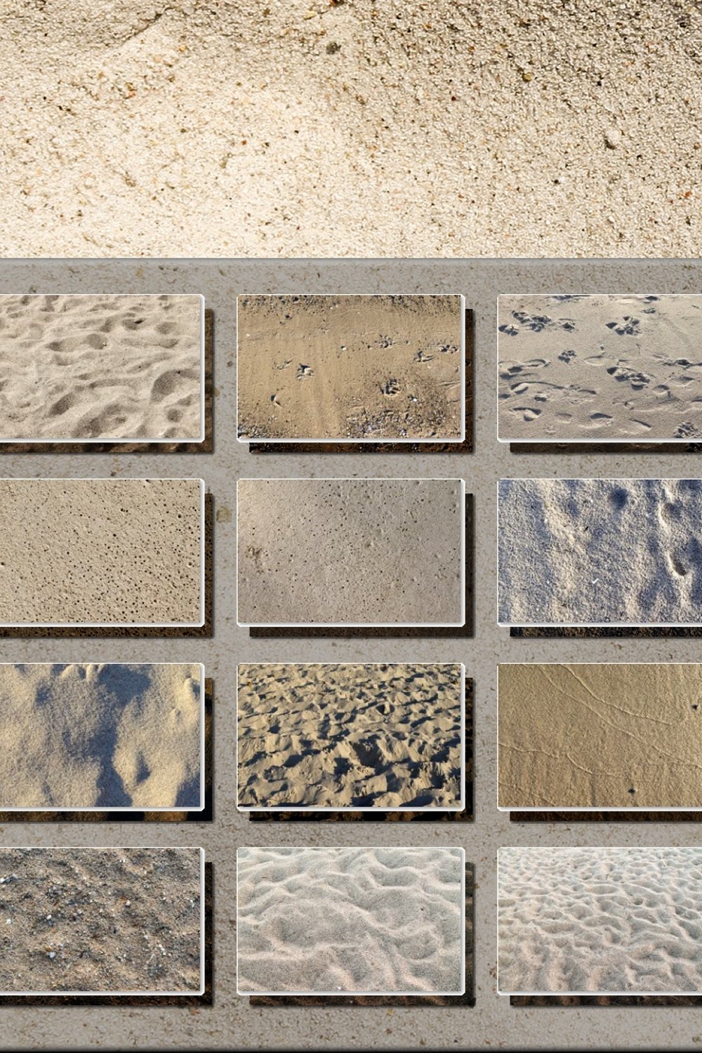 20x Beach sand in summer - background collection