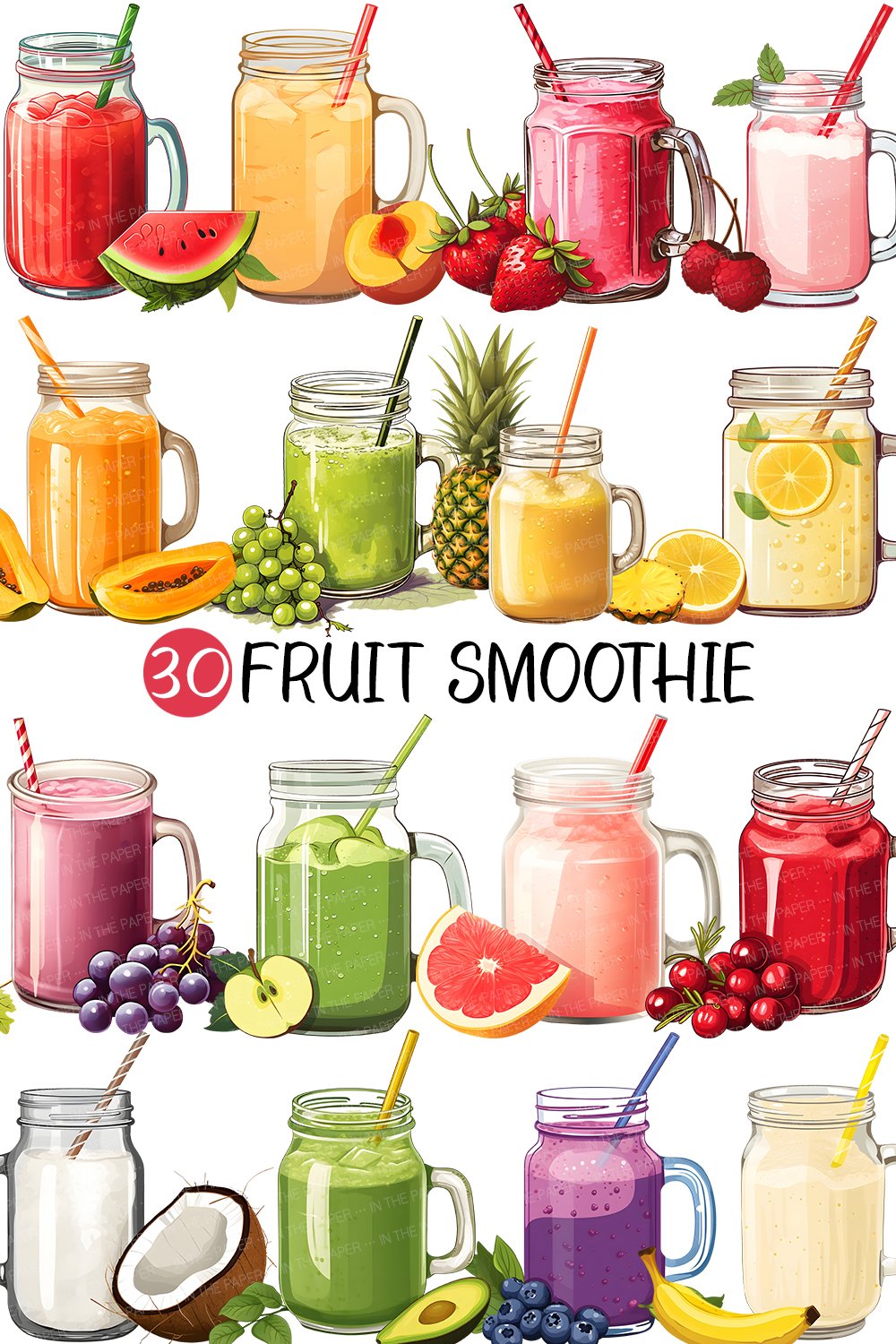 Fruit Smoothie PNG | Cute fresh Juice Clip art Summer drink