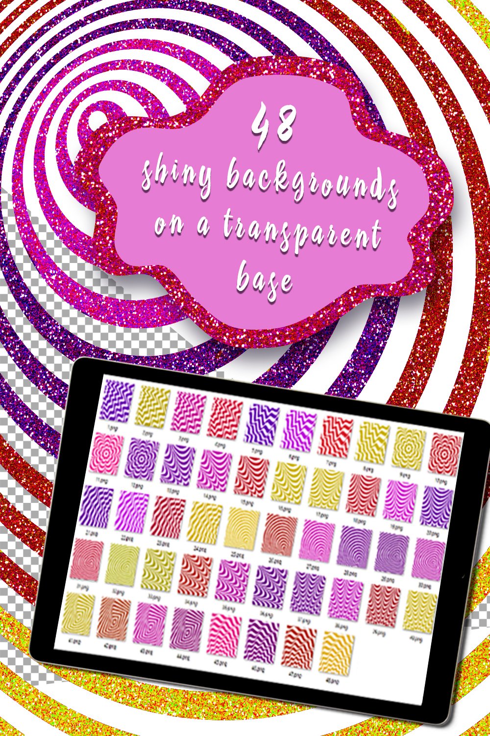 Collection of shiny abstract backgrounds