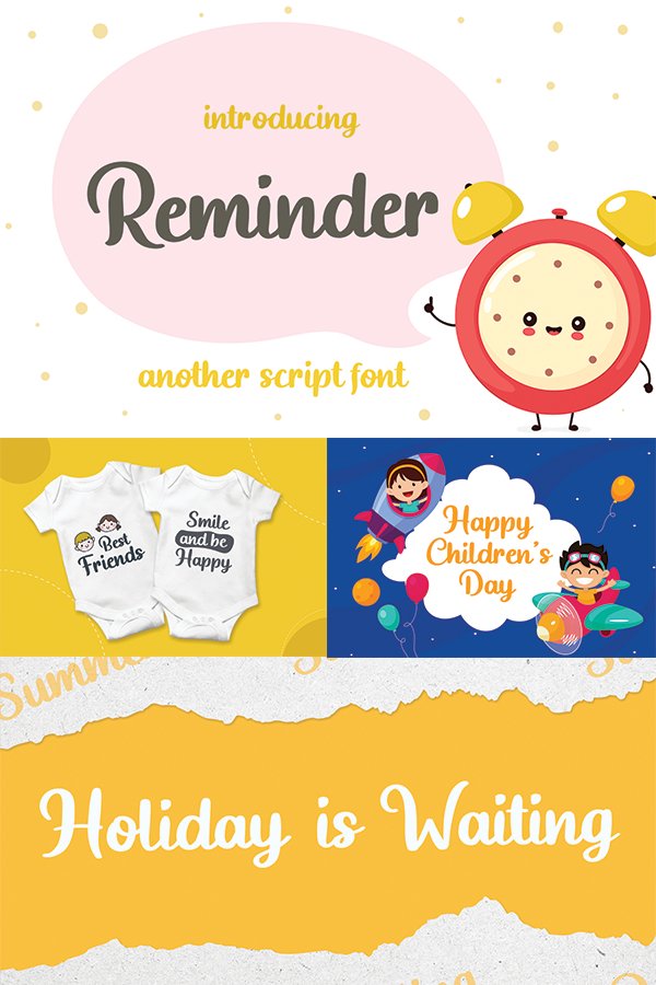 Reminder - Fun Handwritten Font