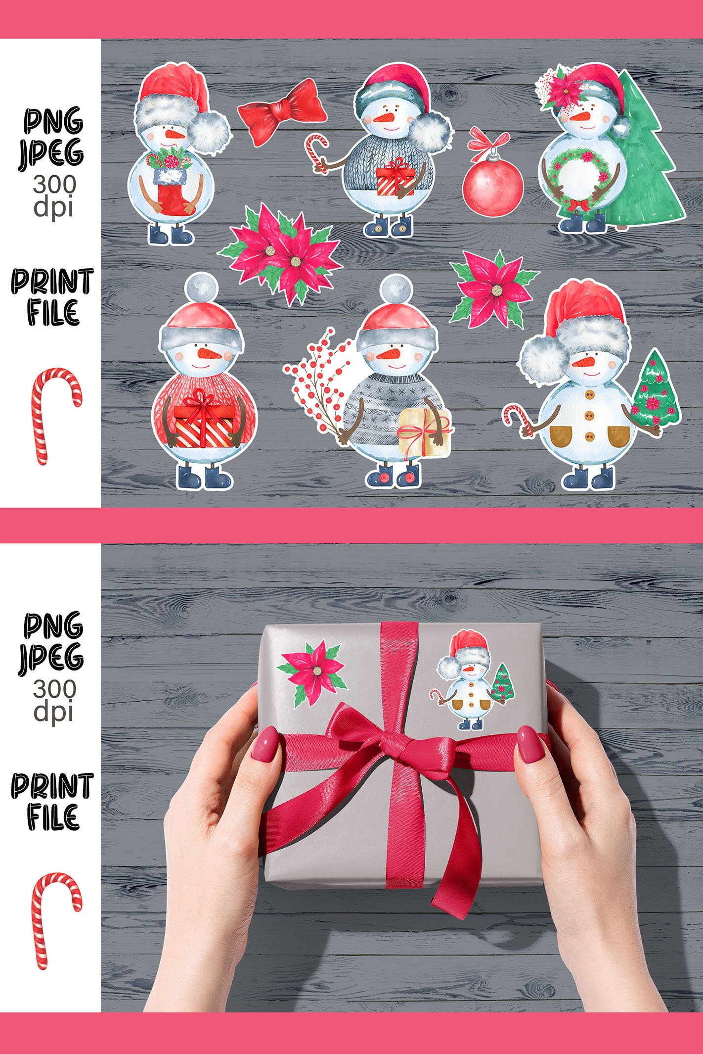 Printable Christmas Stickers