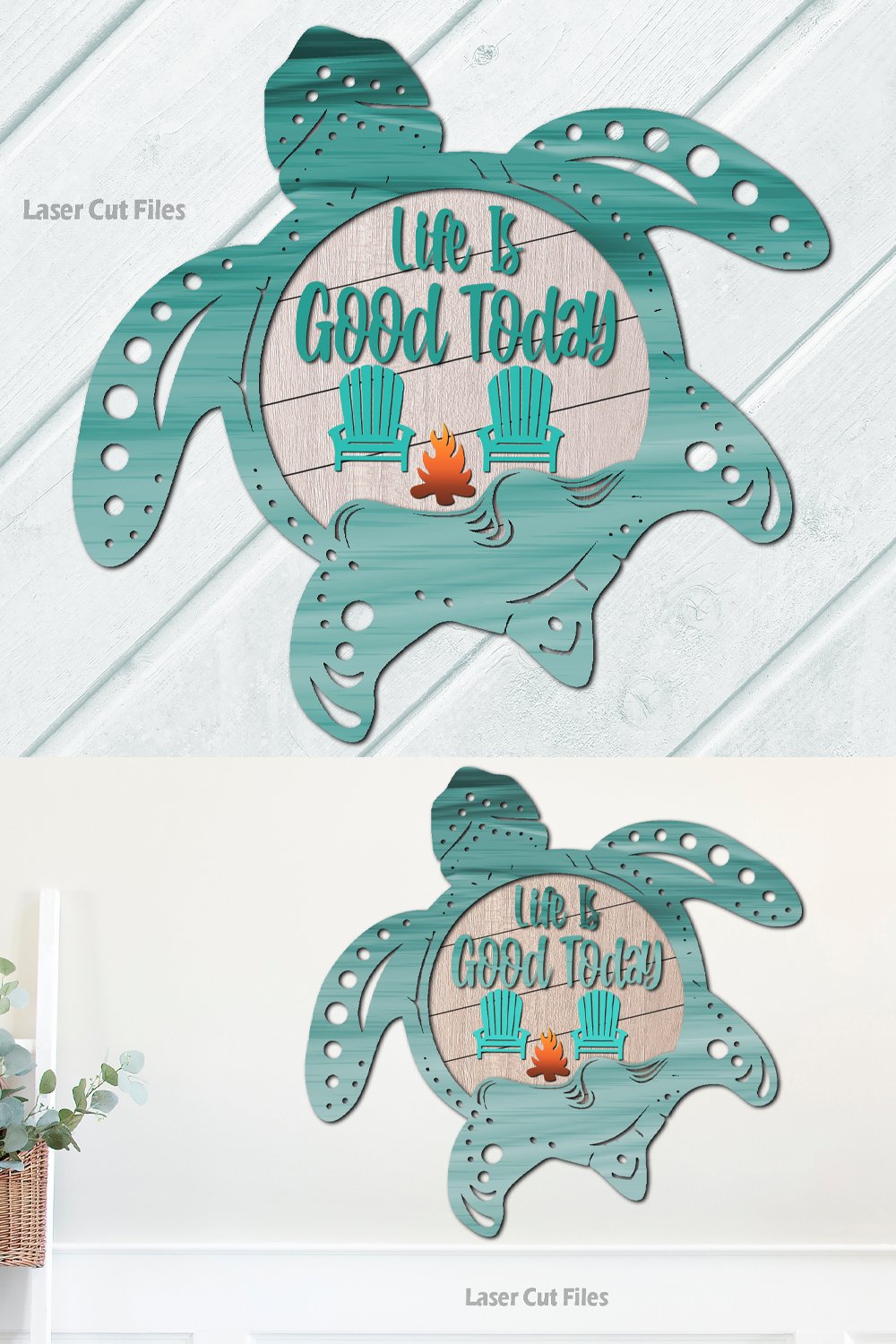 Sea Turtle SVG | Laser Cut Files | Beach Life SVG Glowforge