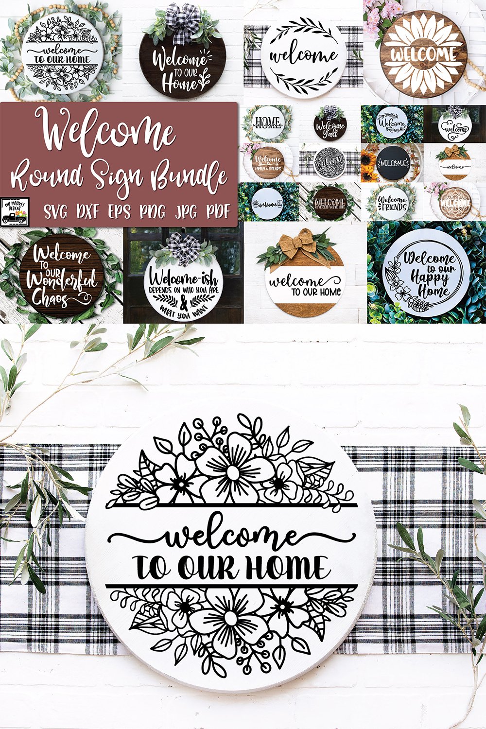 Round Welcome Sign Bundle