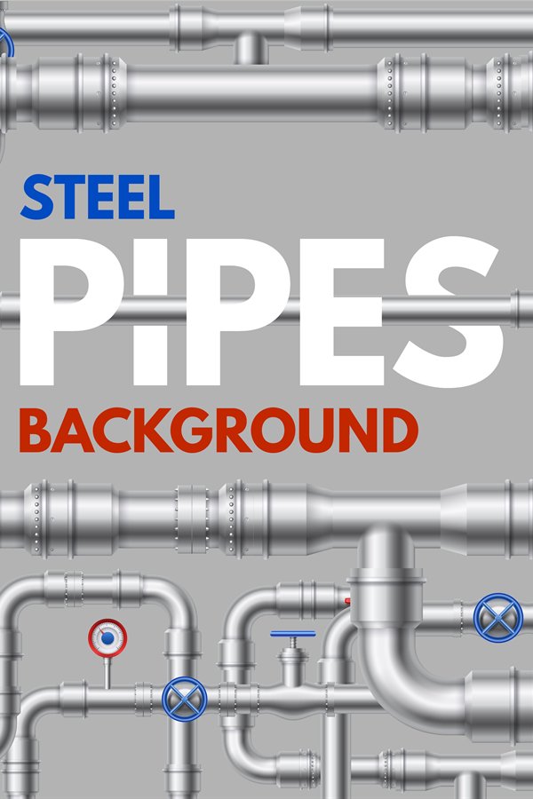 Metal pipelines. Industrial and home construction pipeline,