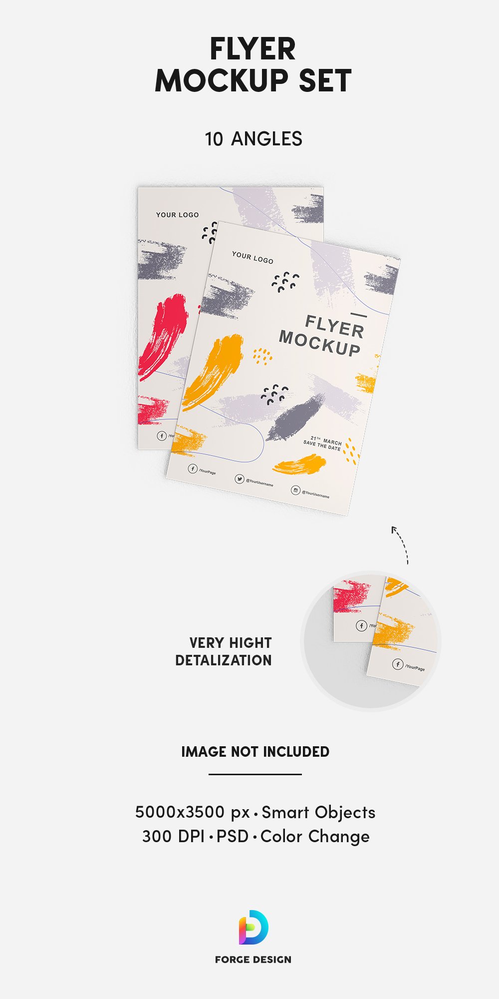 Flyer Mockup Set