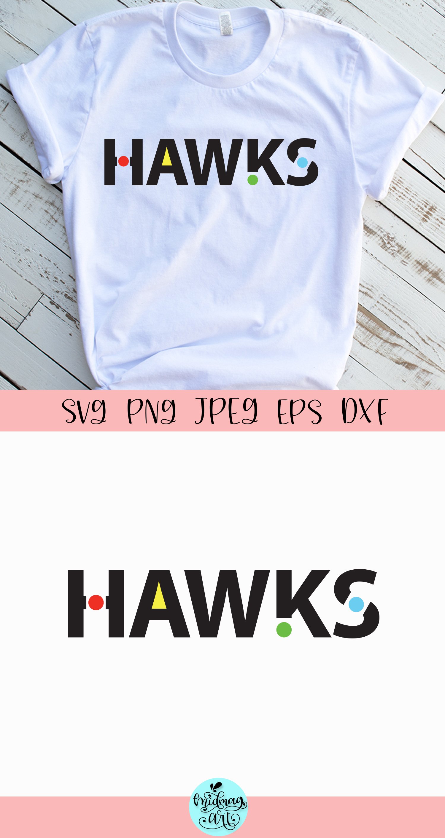 Hawks svg, sports svg