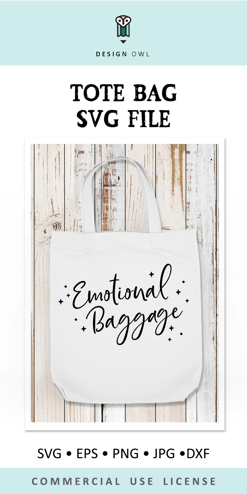 Emotional Baggage - Funny Tote Bag SVG file