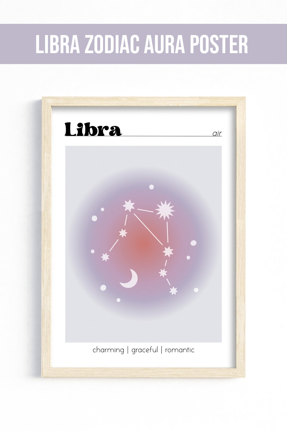 Libra Zodiac Aura Poster Wall Art