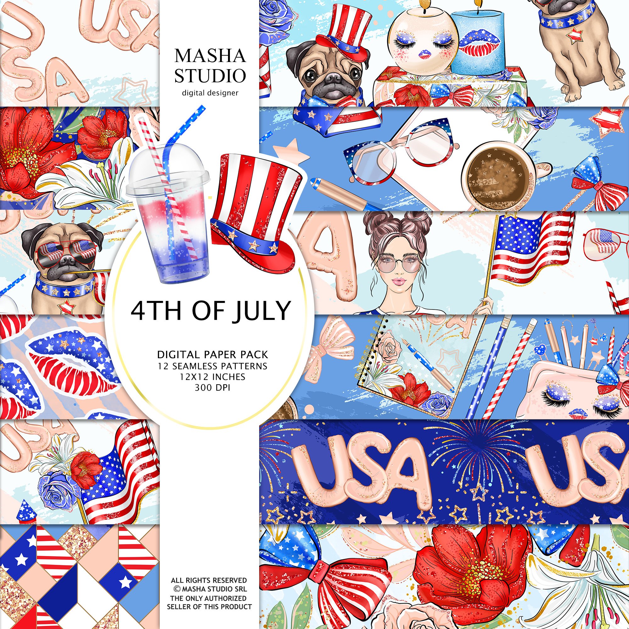 4th of July Digital Papers (647306)