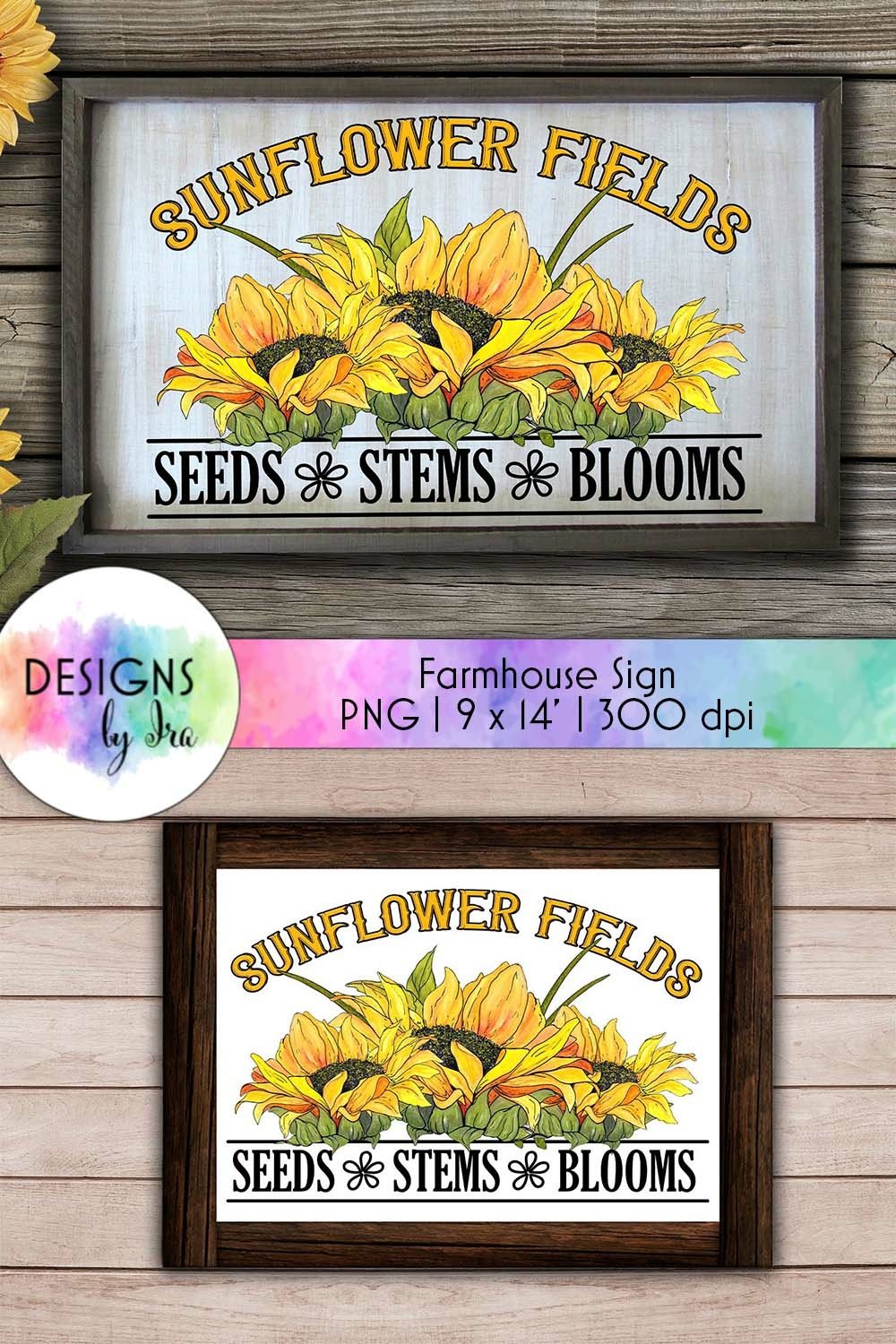 Farmhouse Sign Print | Sunflower Fields Farmhouse Sign