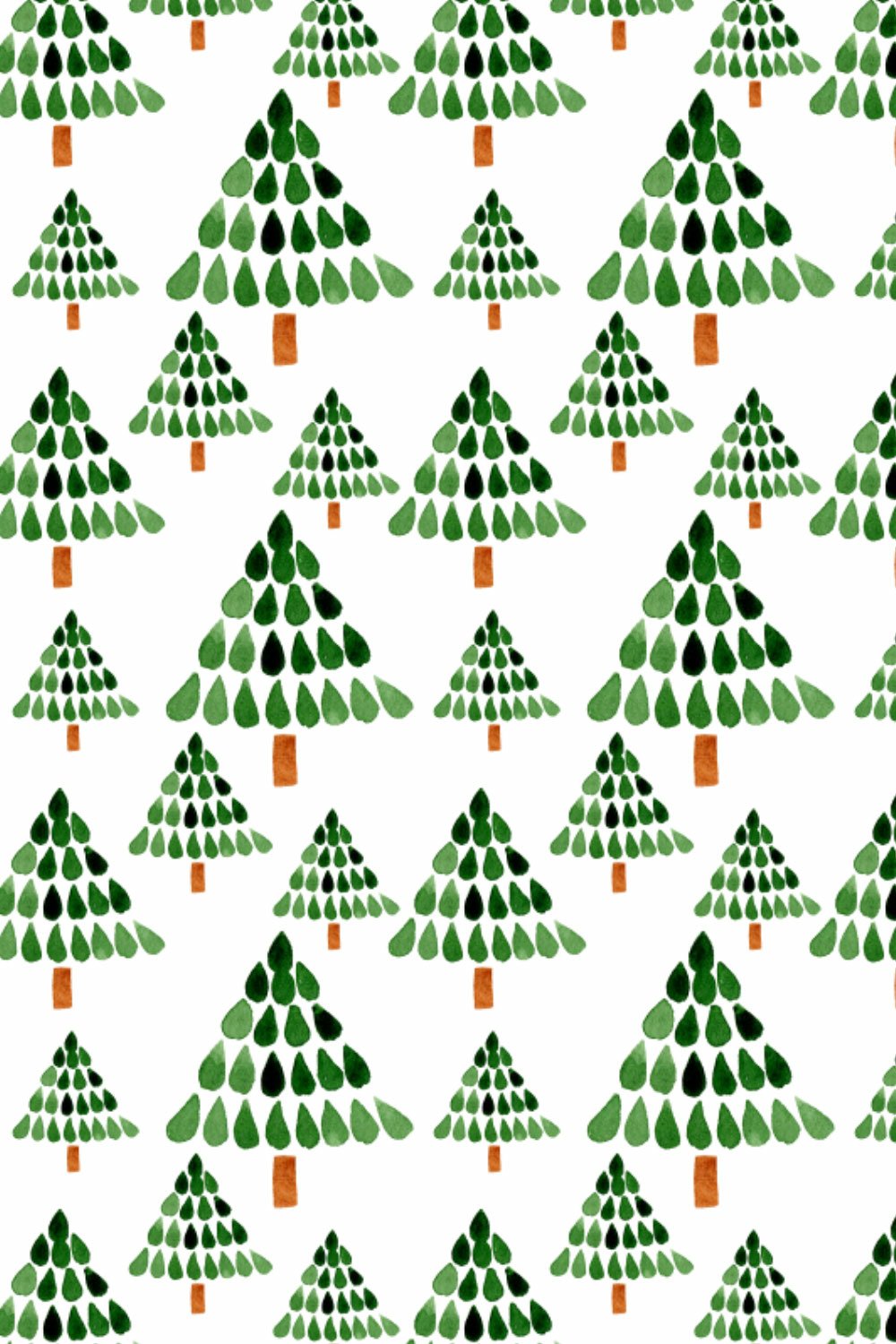 Green christmas digital papers. 6 seamless patterns