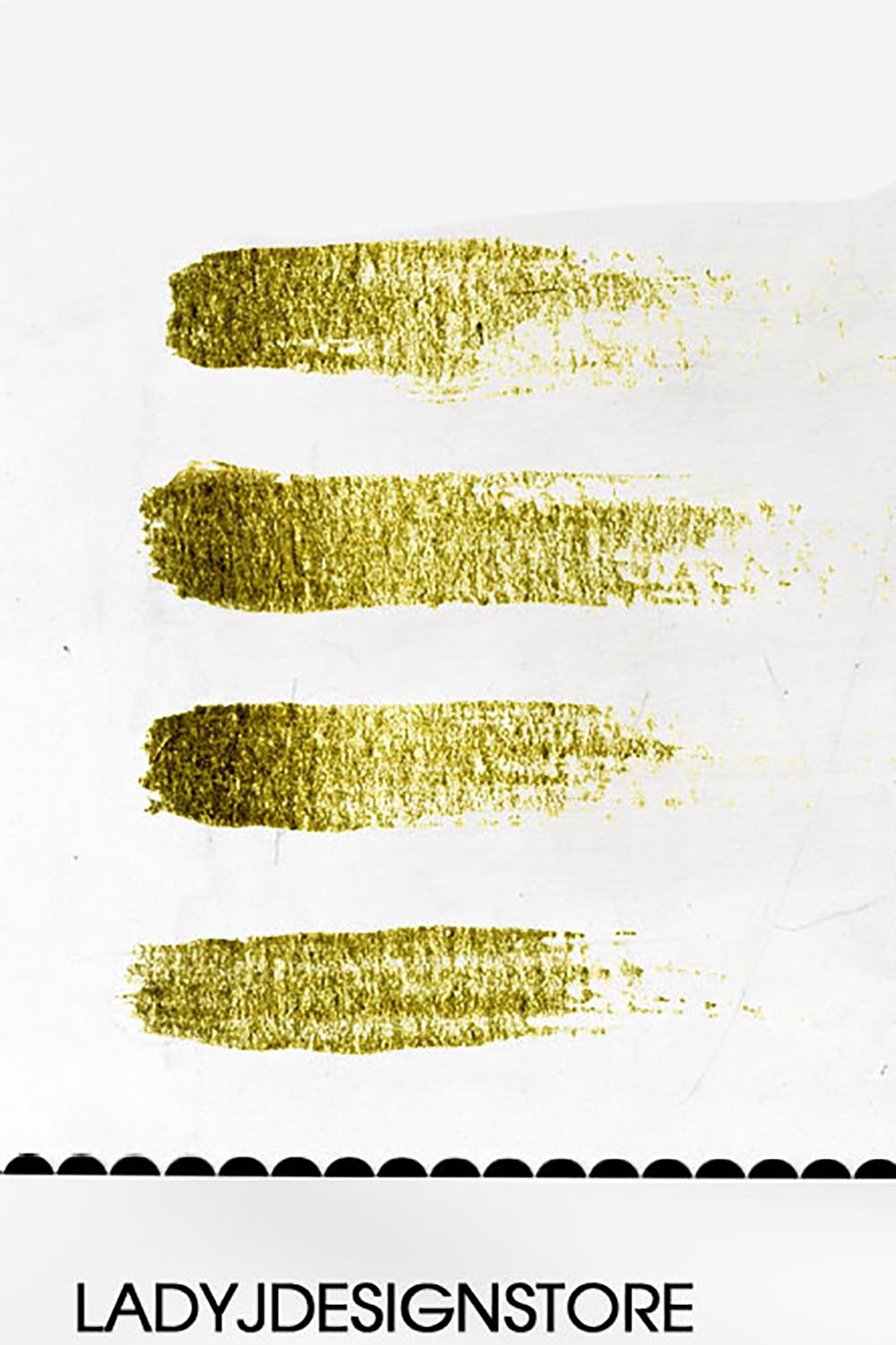 Watercolor Strokes ClipArt Gold Metallic Brush Strokes