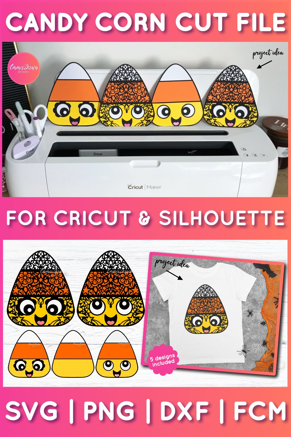 Candy Corn SVG | Halloween Zentangle Cut File