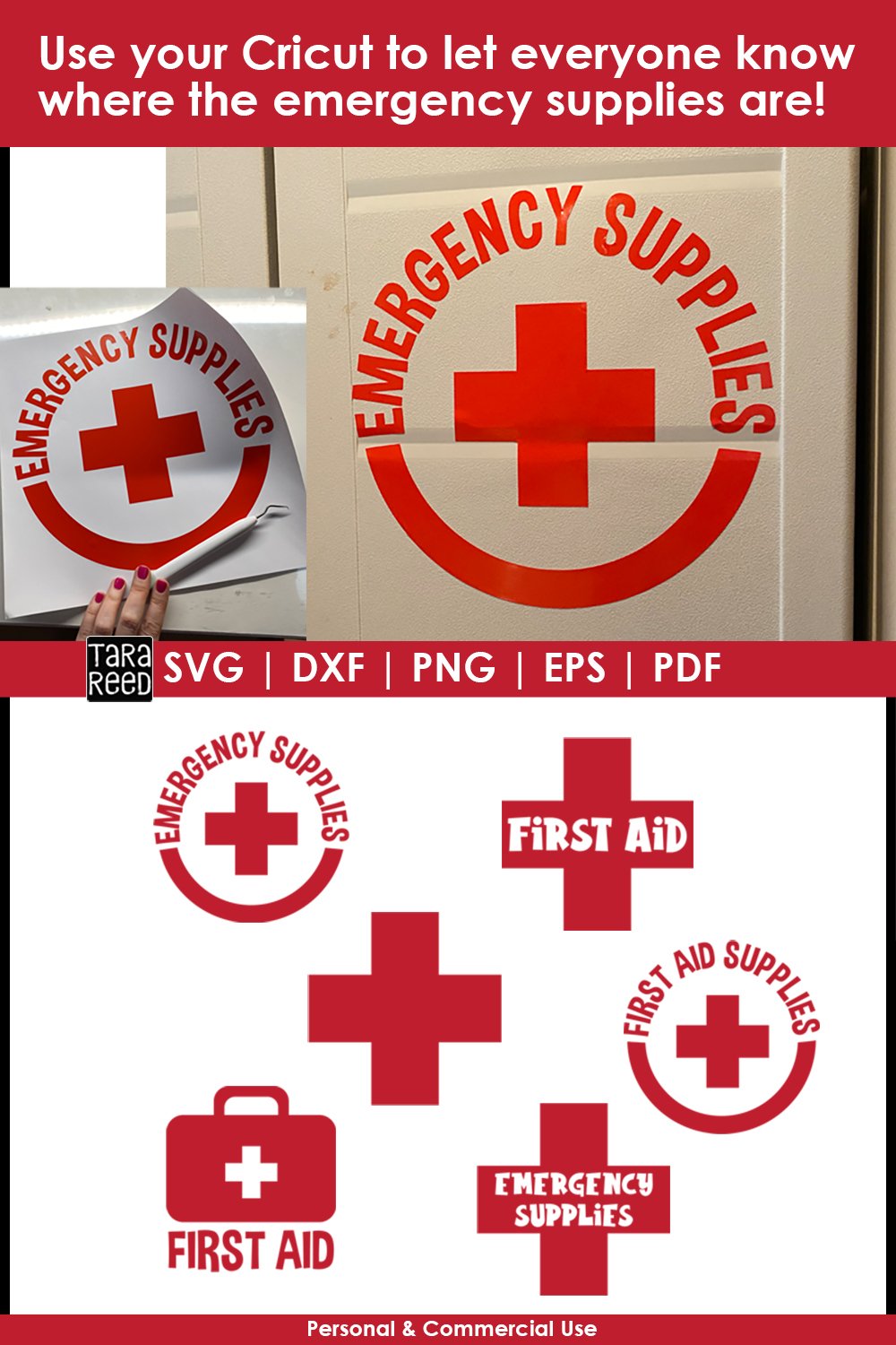 First Aid SVG files for Cricut | DIY Emergency kit