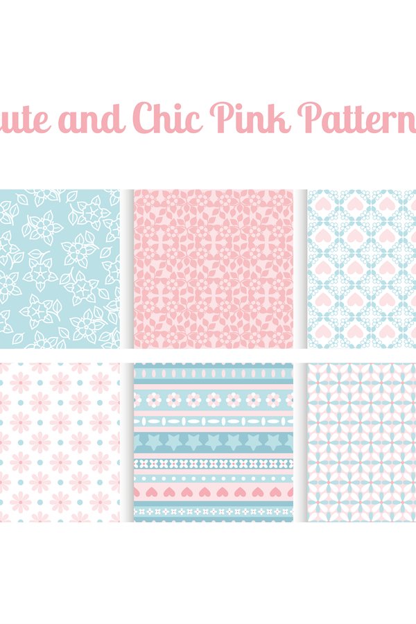 Cute and chic pink patterns