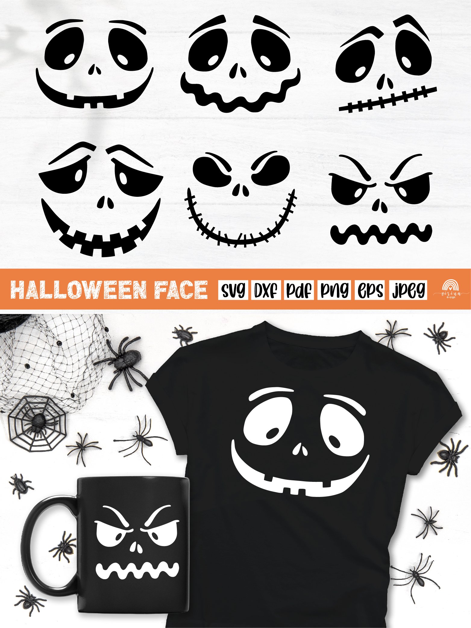 Halloween Faces Svg, Halloween Clip Art, pumpkin faces svg