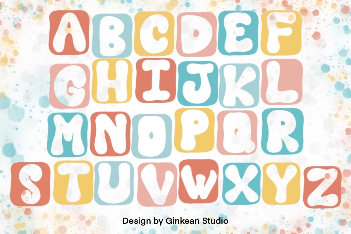 Alphabet brushes, 26 Alphabets brush stamp (1276074)