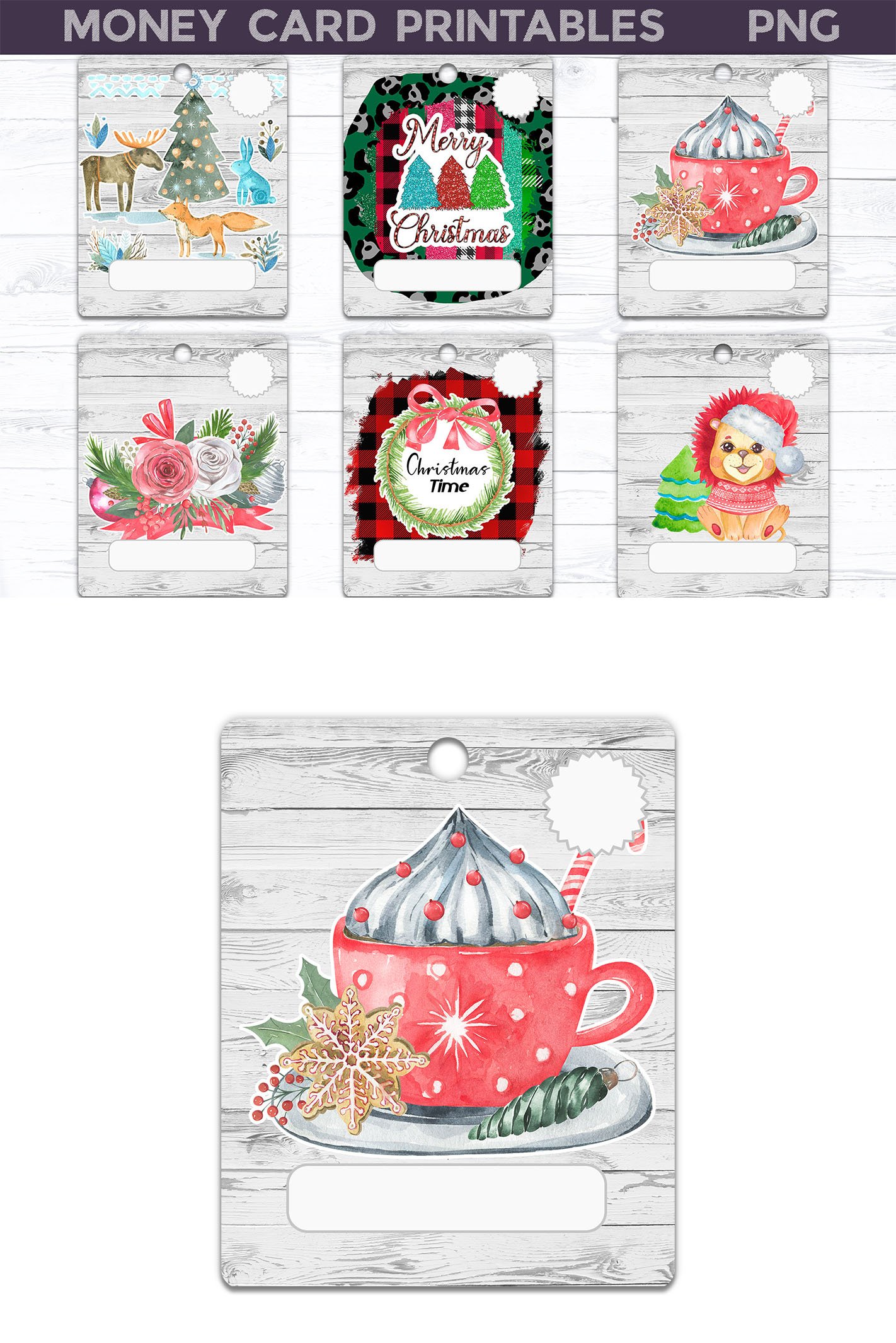 Christmas Money Card Printable | Money Holder Bundle