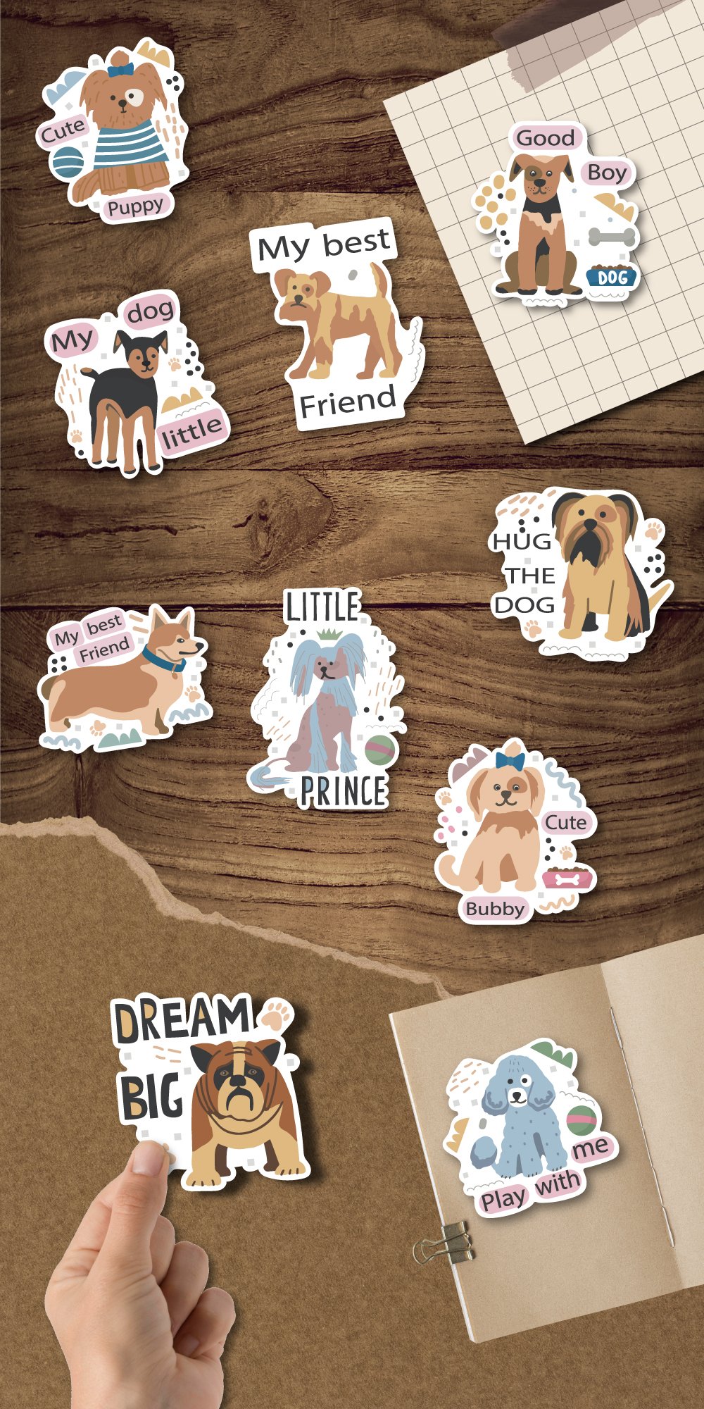 Cute dogs 10 sticker