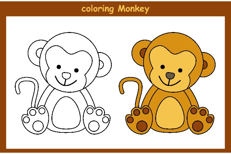 children trace and coloring cartoon cute animal (1773355)