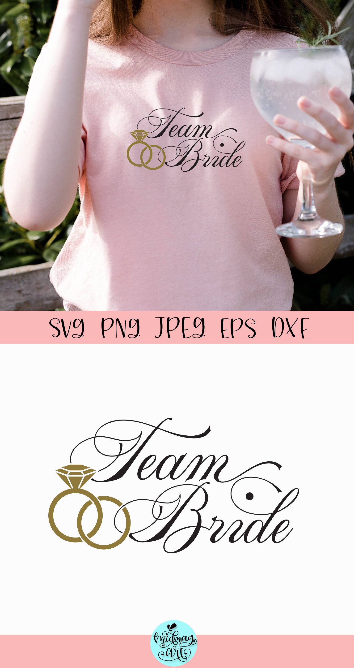Team bride svg, wedding svg (1796629)