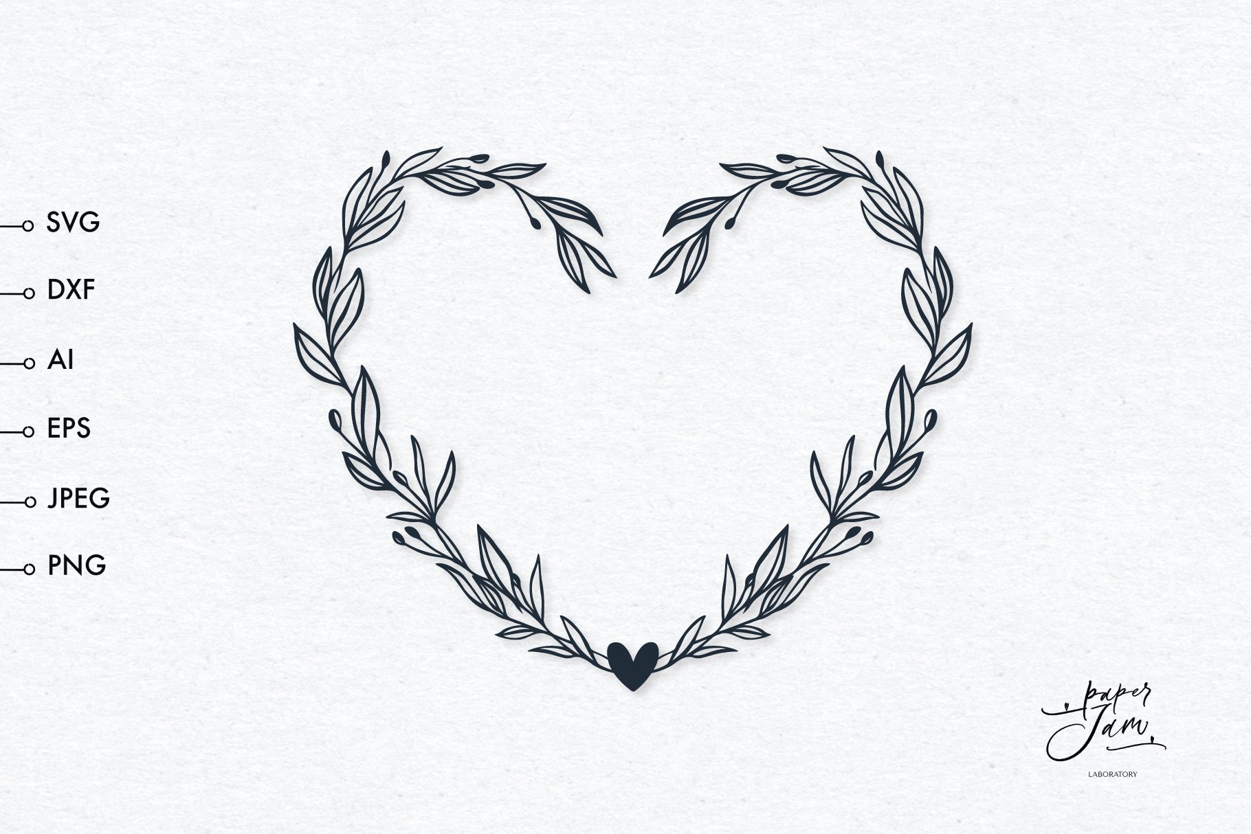 Wedding frame svg, Floral Heart SVG, heart wreath svg