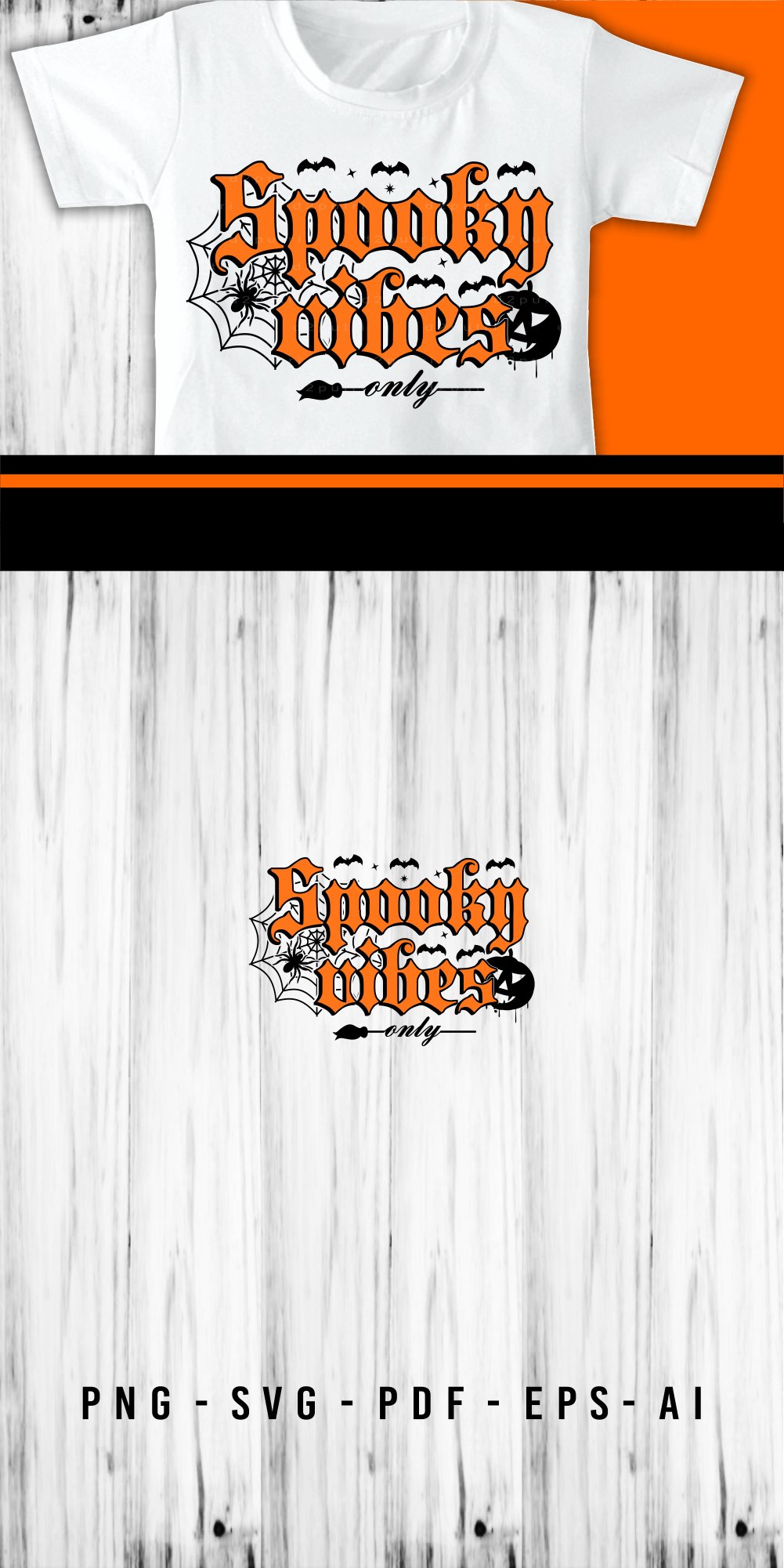 Spooky Vibes, Halloween SVG, Halloween Sublimation Designs